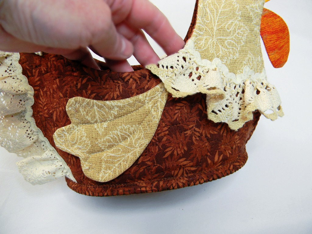 Chicken Basket PDF Tutorial With Pattern Easter DIY Fabric - Etsy