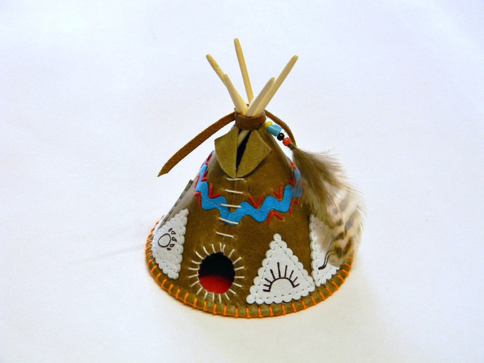 Leather Tepee Ornament, Teepee PDF Tutorial With Pattern, DIY Plains ...