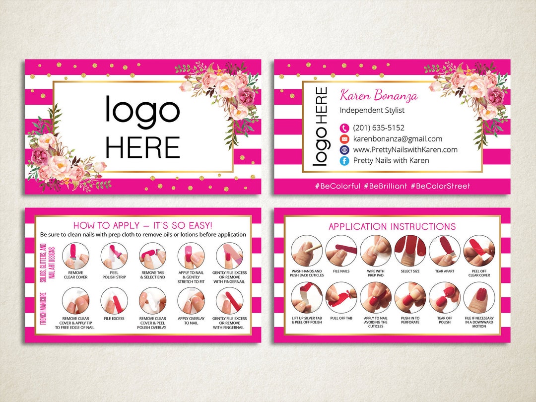 Personalized Color Street Business Cards Color Street - Etsy