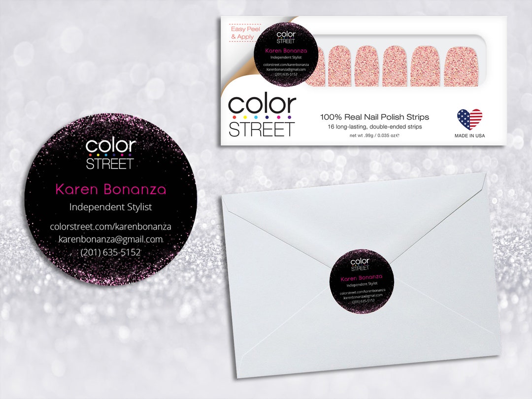 Personalized Color Street Stickers Color Street Envelope - Etsy