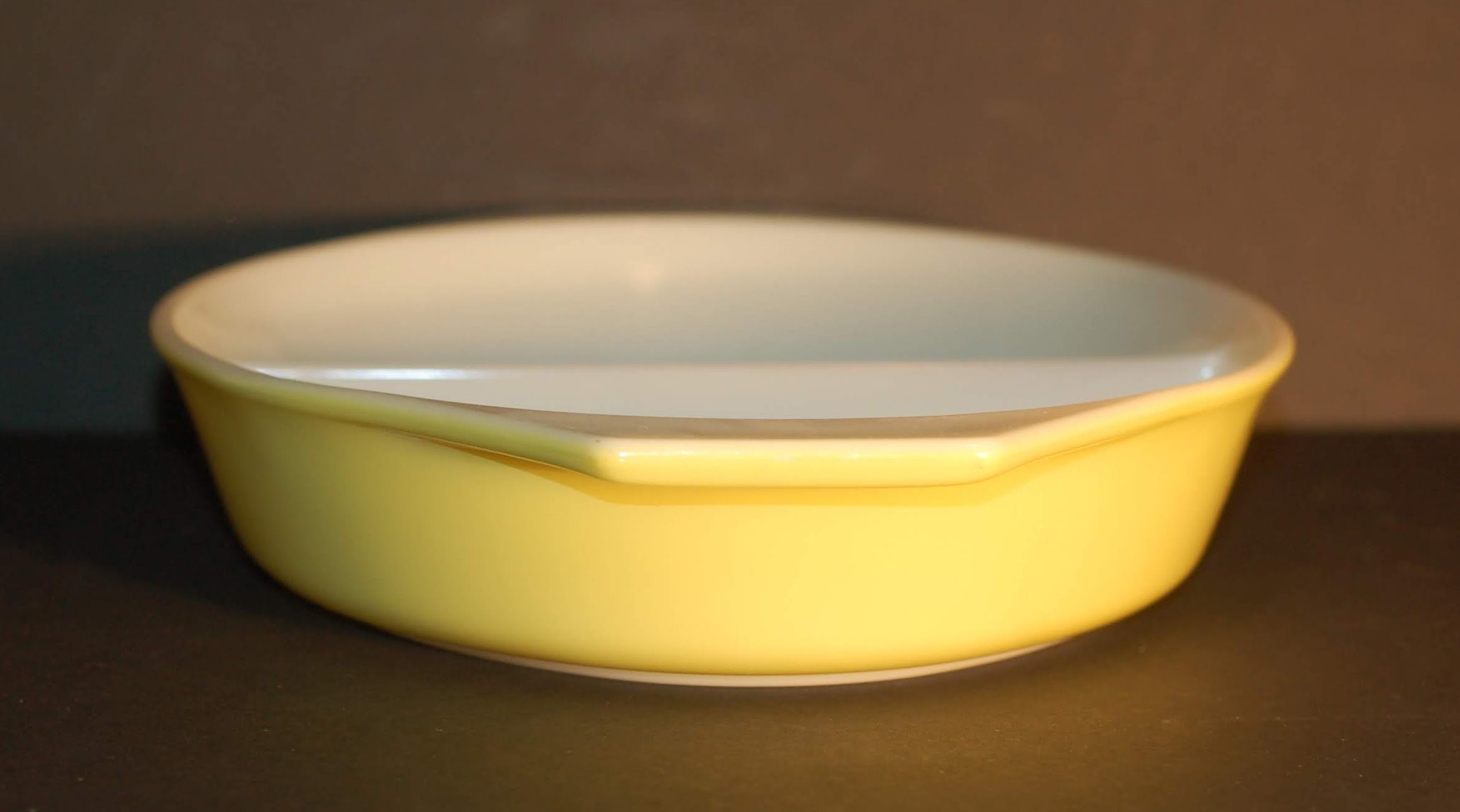 Vintage Pyrex Light Yellow Divided Casserole Dish 1 1/2 Quart ...