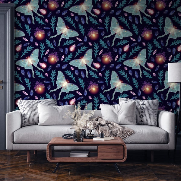 Moth Wallpaper - Etsy