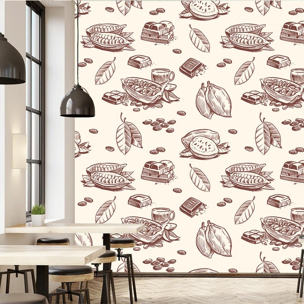 Chocolate Wall Mural - Etsy