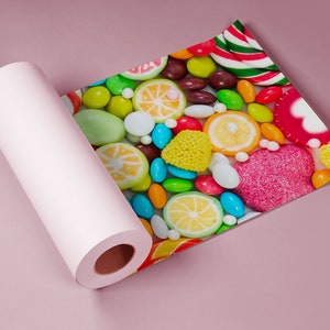 Colorful Sweets Wallpaper, Restaurant and Kitchen Wall Decor | Peel and ...