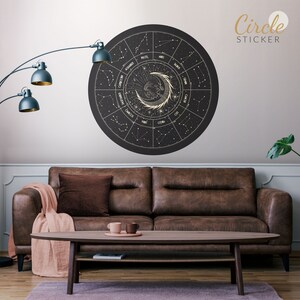 Zodiac Signs Wall Sticker, Constellation Pattern, Astrology Room Wall ...