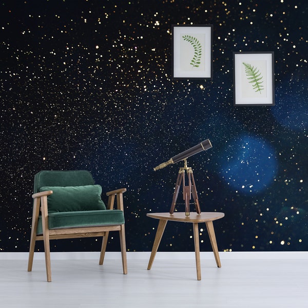 Starry Sky Dark Wallpaper - Etsy