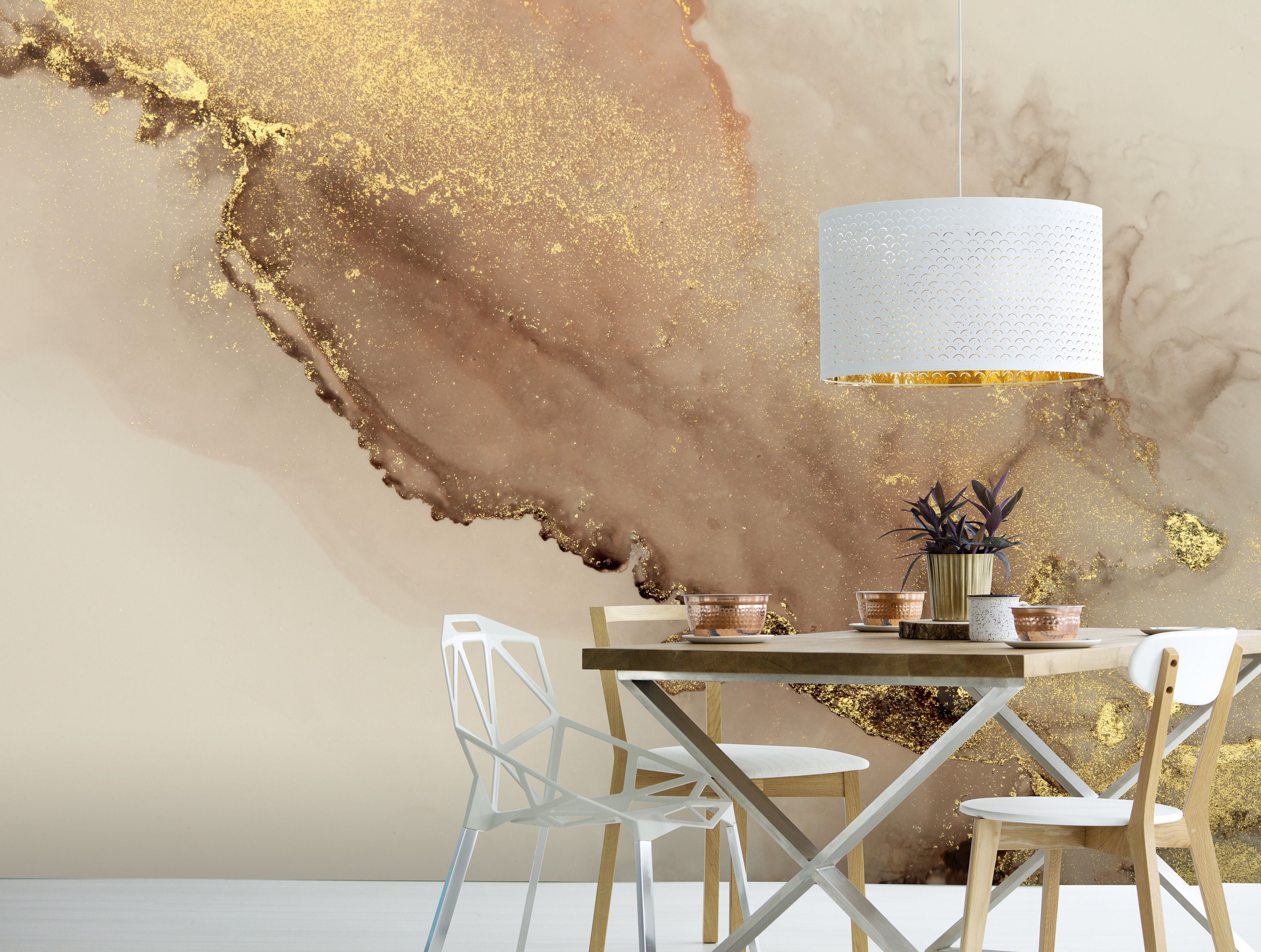 Brown and Beige Marble Wallpaper Self-adhesive Wallpaper - Etsy