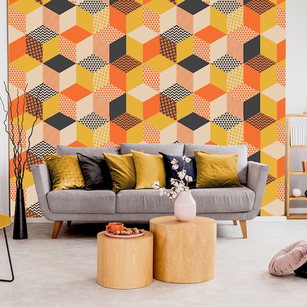 60s Wallpaper Pattern - Etsy