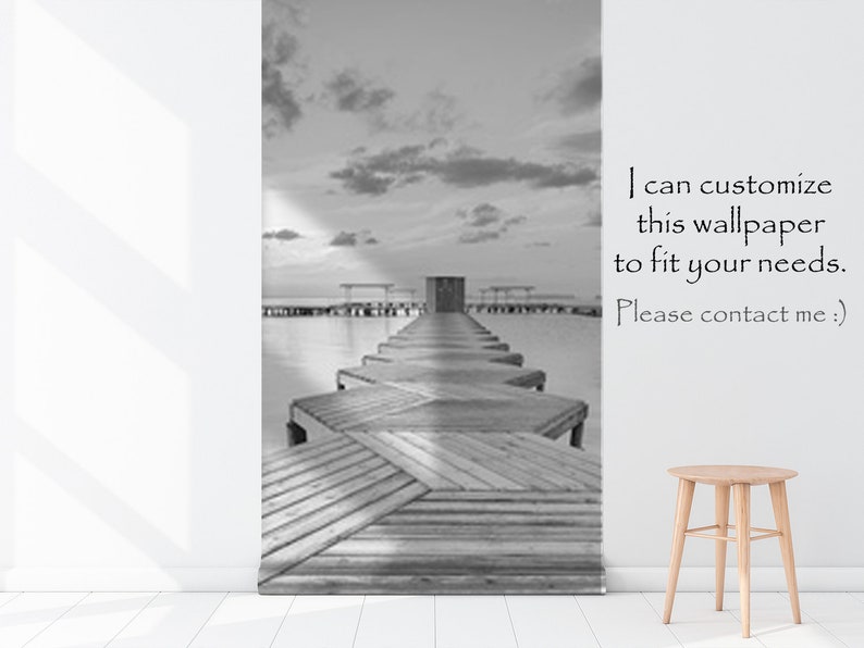 Jetty Wallpaper Home Decor Wall Art Peel and Stick-wall | Etsy