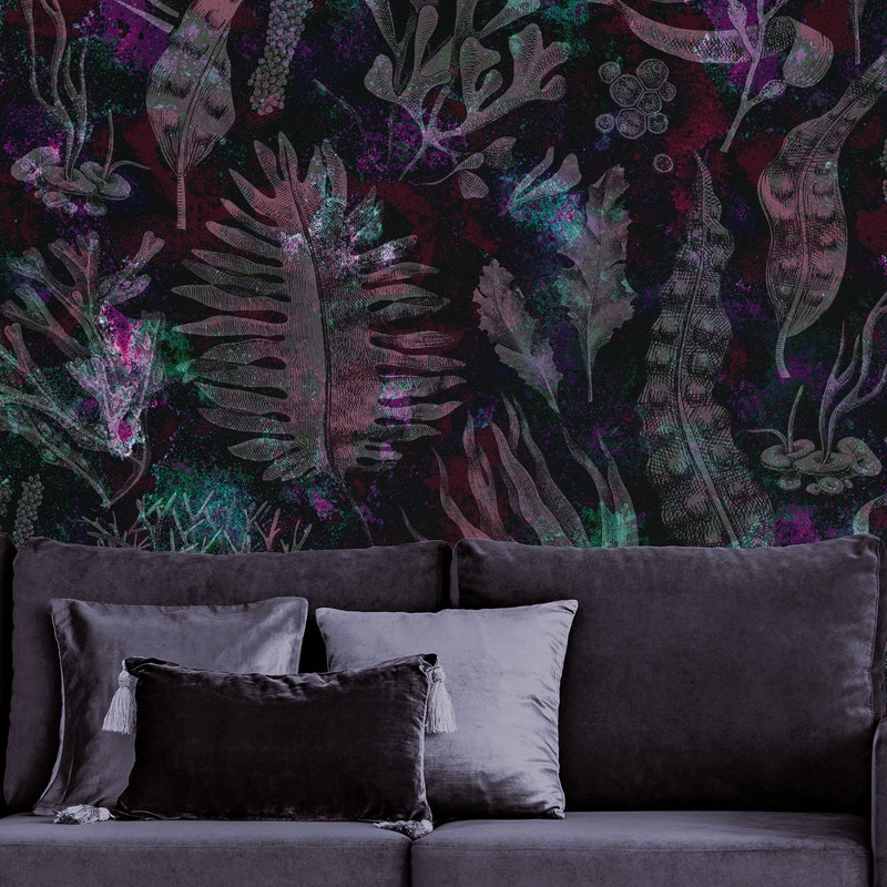 Botanical Wallpaper - Etsy