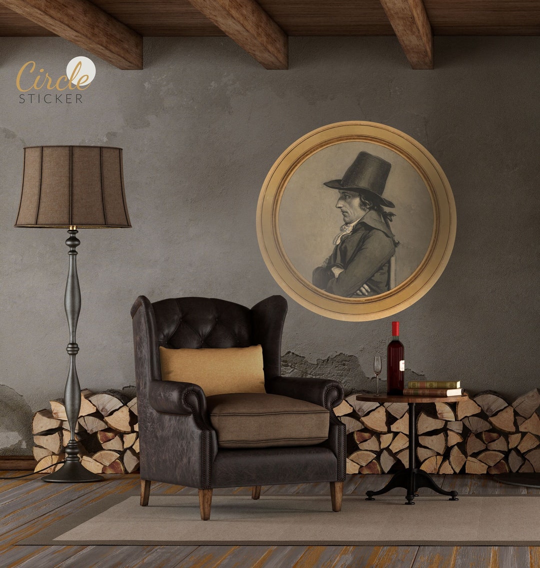 Portrait of André-antoine Bernard Wall Sticker, Vintage Decal, Wall ...
