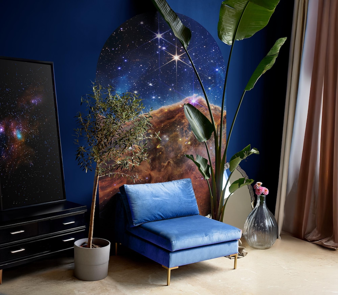 Carina Nebula Arch Sticker, Webb Space Telescope Photo, Peel and Stick ...