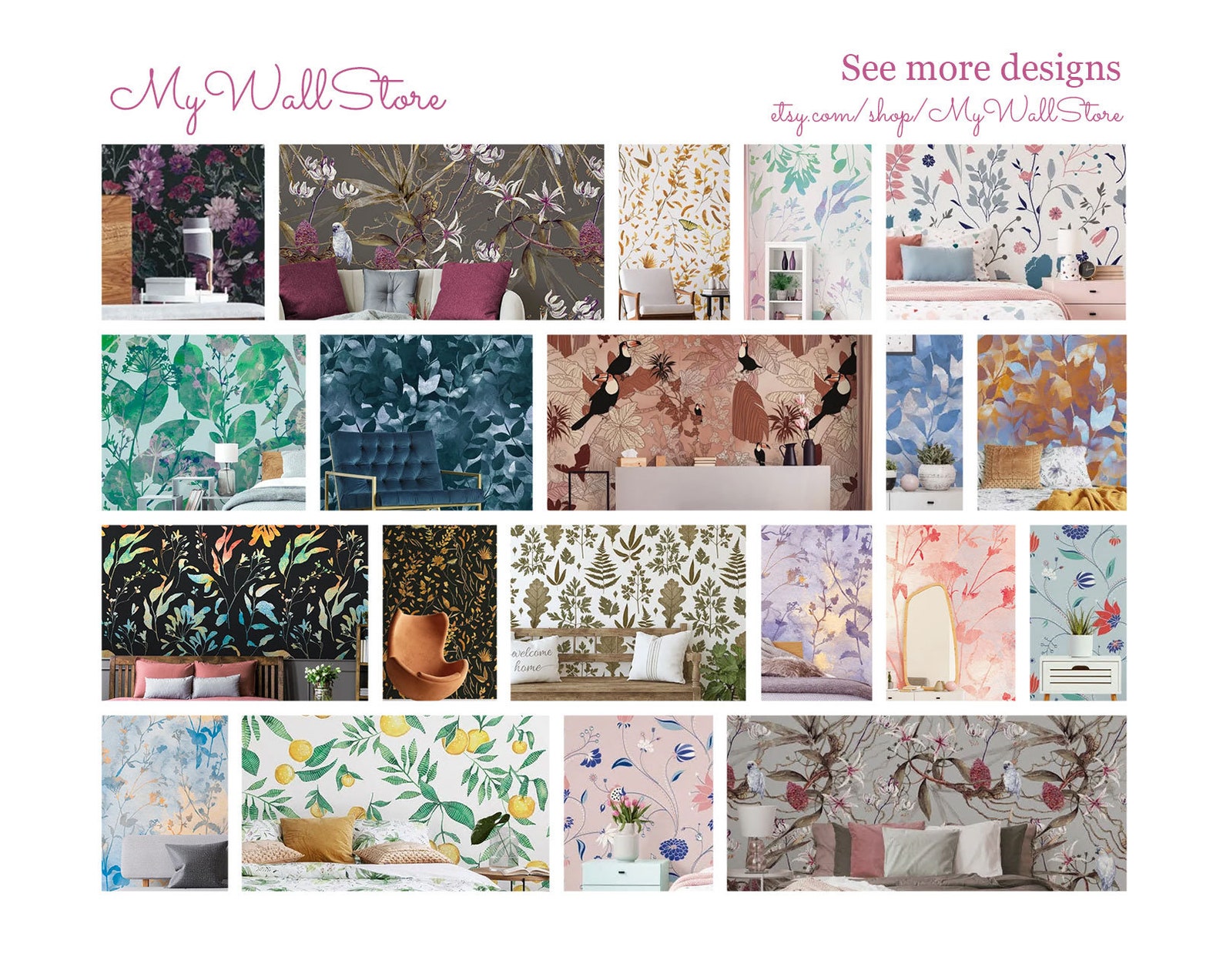 Alchemy Wallpaper, Ravens, Bats, Mystic Symbols, Peel and Stick - Etsy UK