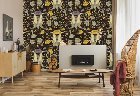 Victoriaans Bloemenbehang Abstract Achtergrond Luxe Beige En Goud
