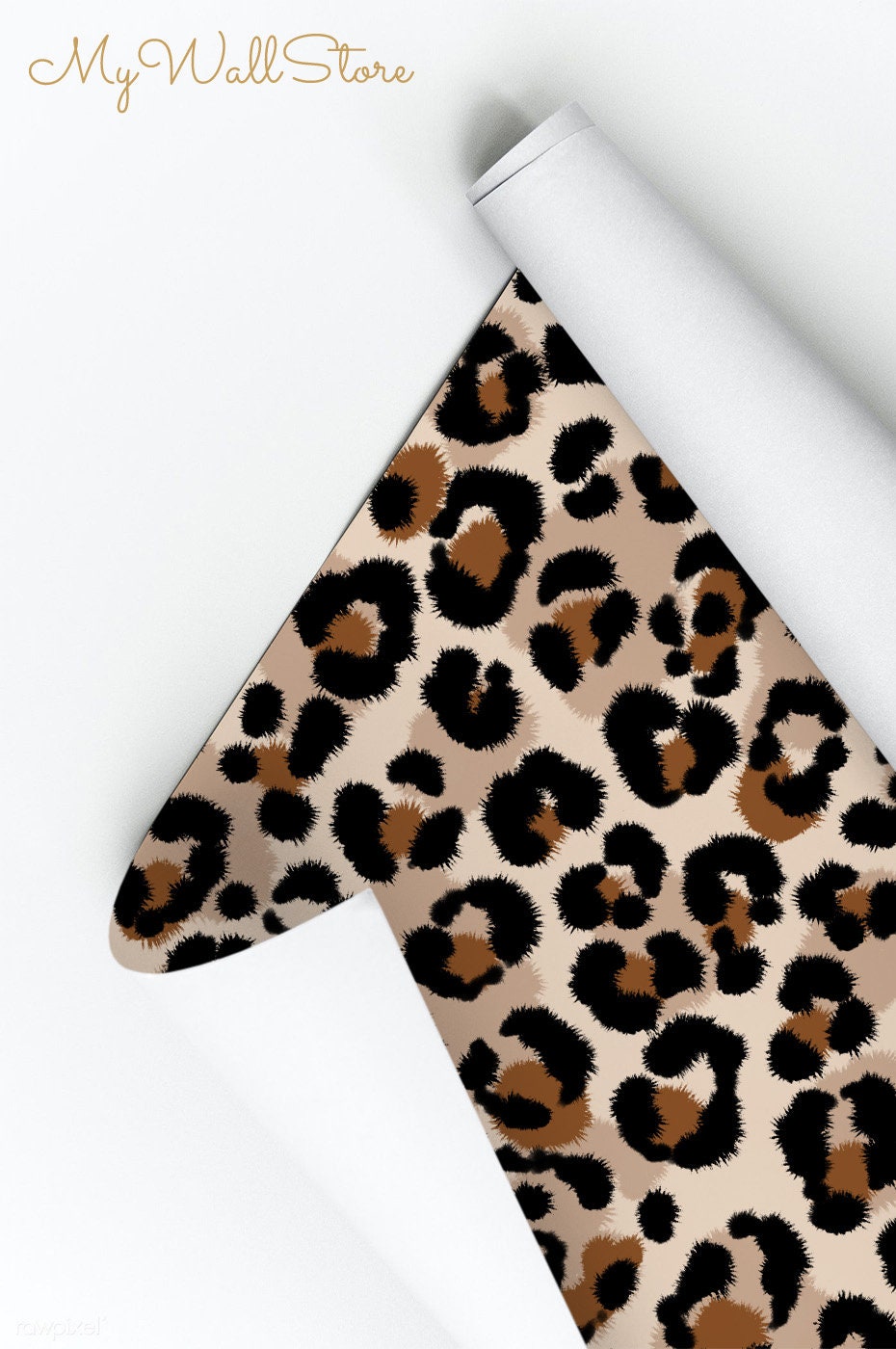 Cheetah Pattern Wallpaper, Brown Animal Fur Pattern | Peel and Stick ...