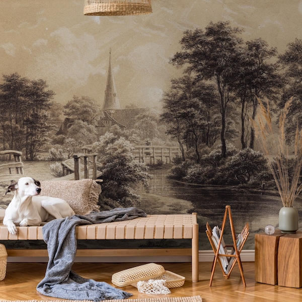 Colonial Wallpaper - Etsy