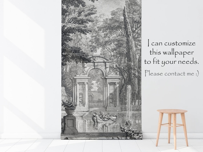 Ancient Ruins Wall Mural Vintage Print Wallpaper Peel and - Etsy