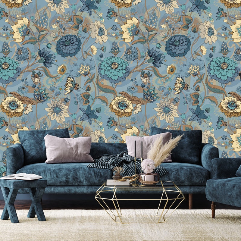 Patterned Wallpaper - Etsy