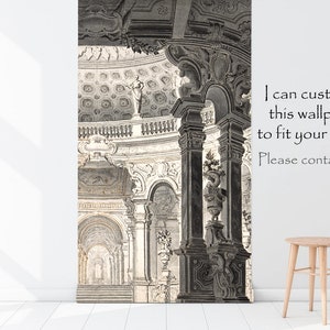 Ancient Greek Architecture Wallpaper, Columns and Statues | Peel and ...