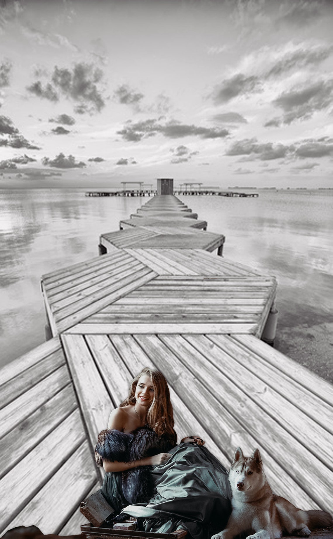 Jetty Peel and Stick Wallpaper, Coastal Wall Mural - Etsy