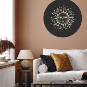 Sun Astro Sticker, Astrologic Wall Decal, Wall Decor, Room Wall Decor ...