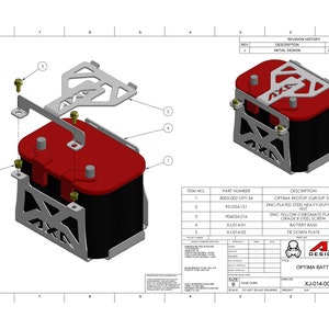 DIGITAL FILE - Universal Optima Battery Tray (dxf Files for CNC Plasma ...