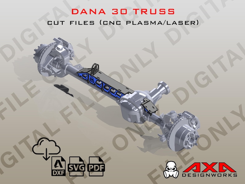 DIGITAL FILE - Dana 30 Truss Dxf Files for CNC Plasma, Laser, Waterjet ...