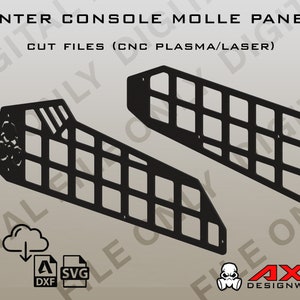 DIGITAL FILE - Center Console Molle Panel - Digital File, DXF, Laser ...