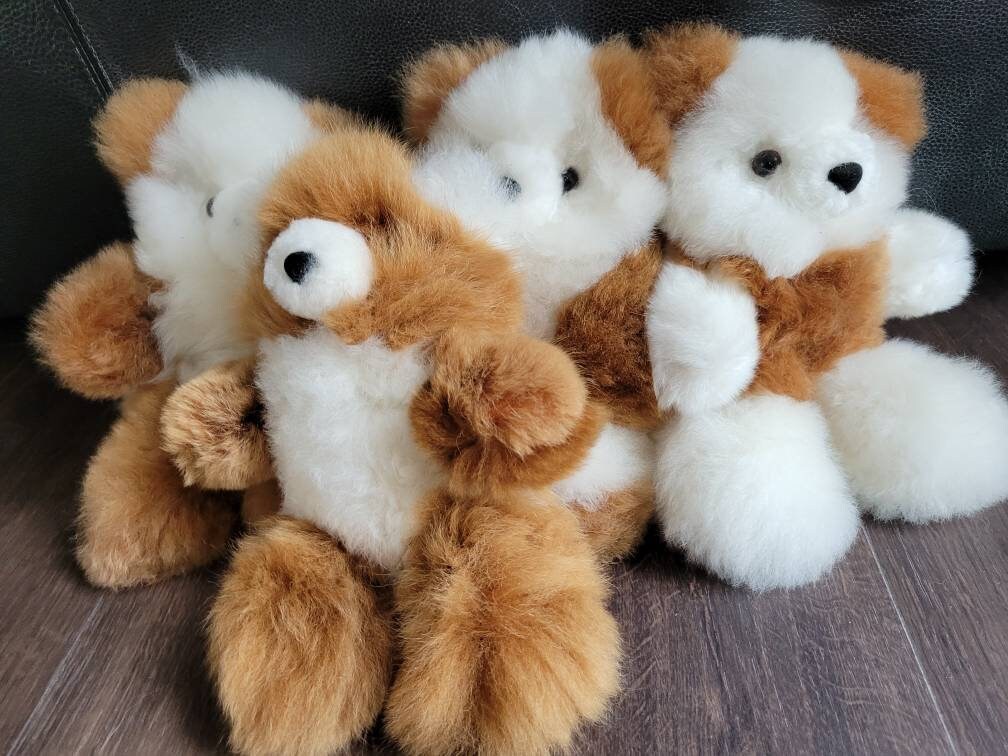 8 Inch Alpaca Fur Teddy Bears - Etsy