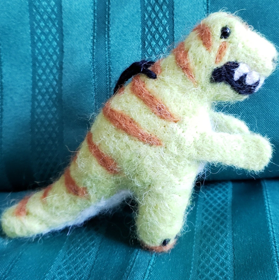 Needle Felted Dinosaur -- "t-rex" - Etsy