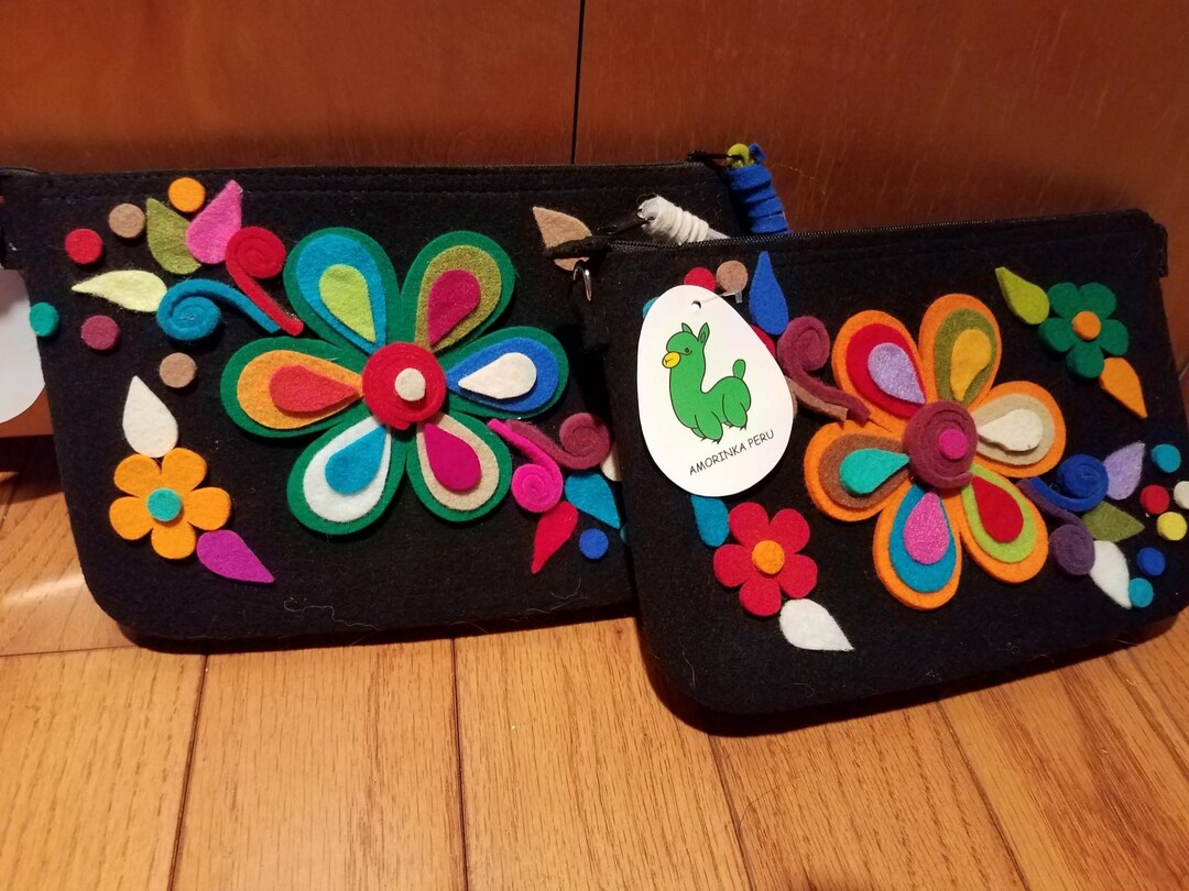 Felted Alpaca Wallet / Cross Body Purse-- CLEARANCE - Etsy