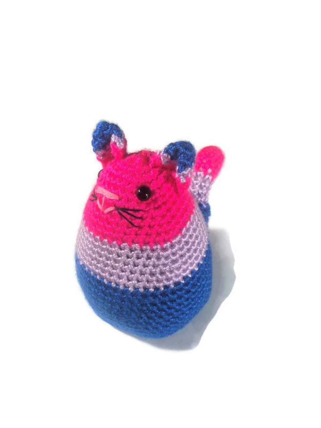 Bisexual Pride Flag Dumpling Cat Amigurumi for Crochet Cat Lovers - Etsy