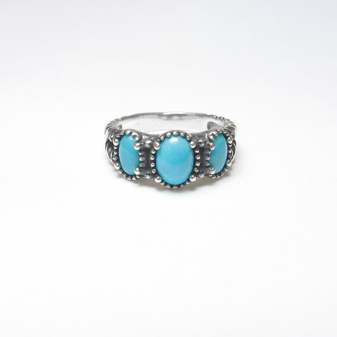 CAROLYN POLLACK Relios Sterling Silver Three Natural American West ...