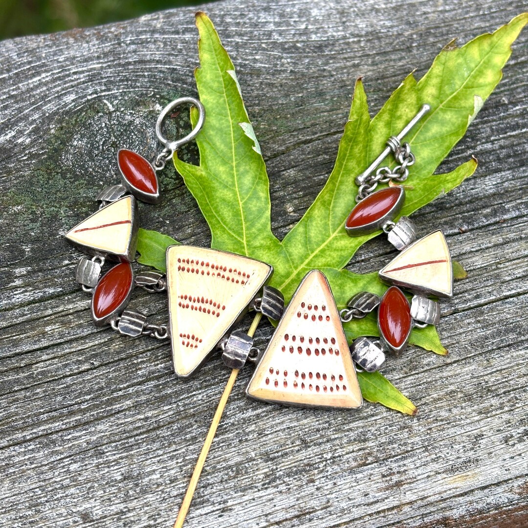 JANICE LEE RIPLEY Sterling Silver Natural Orange Carnelian Agate and ...
