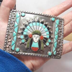 RAYMOND QUAM Zuni Sterling Silver Natural Turquoise, Coral, Jasper ...