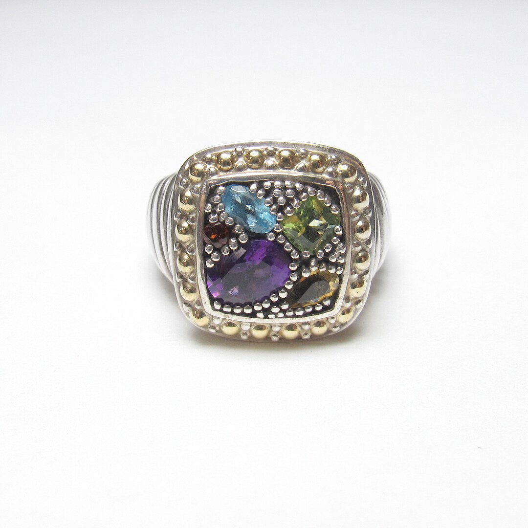EFFY Watercolor Collection Sterling Silver and 18K Yellow Gold Natural ...