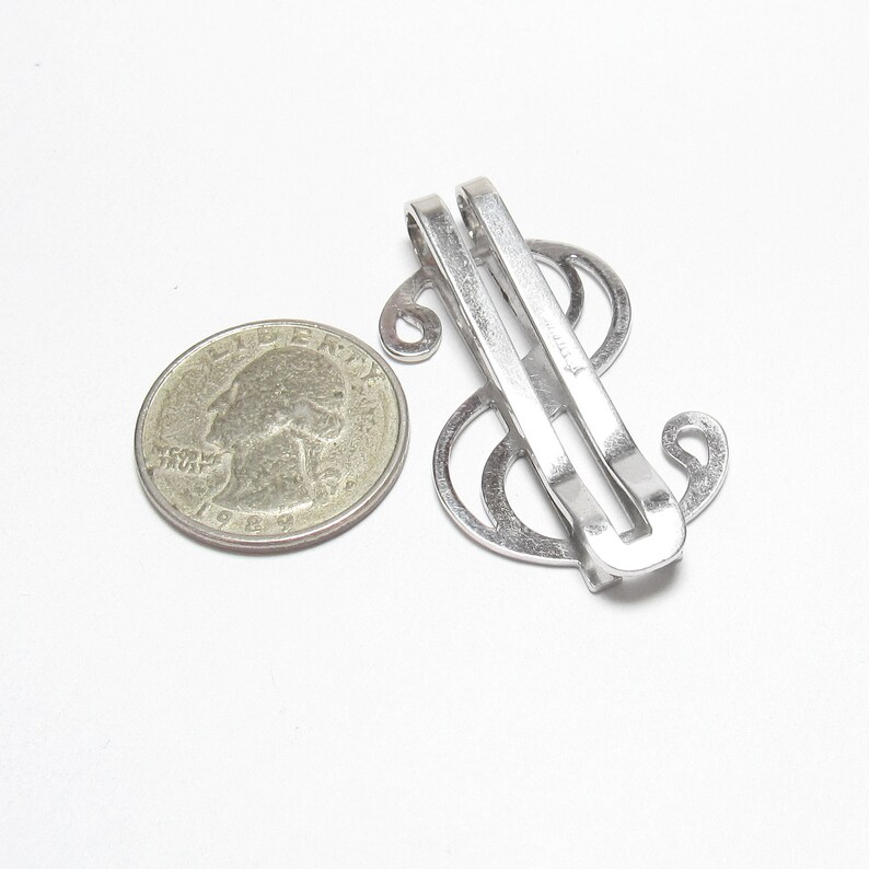 BA BALLOU Sterling Silver Dollar Sign Money Clip 1980's Vintage - Etsy