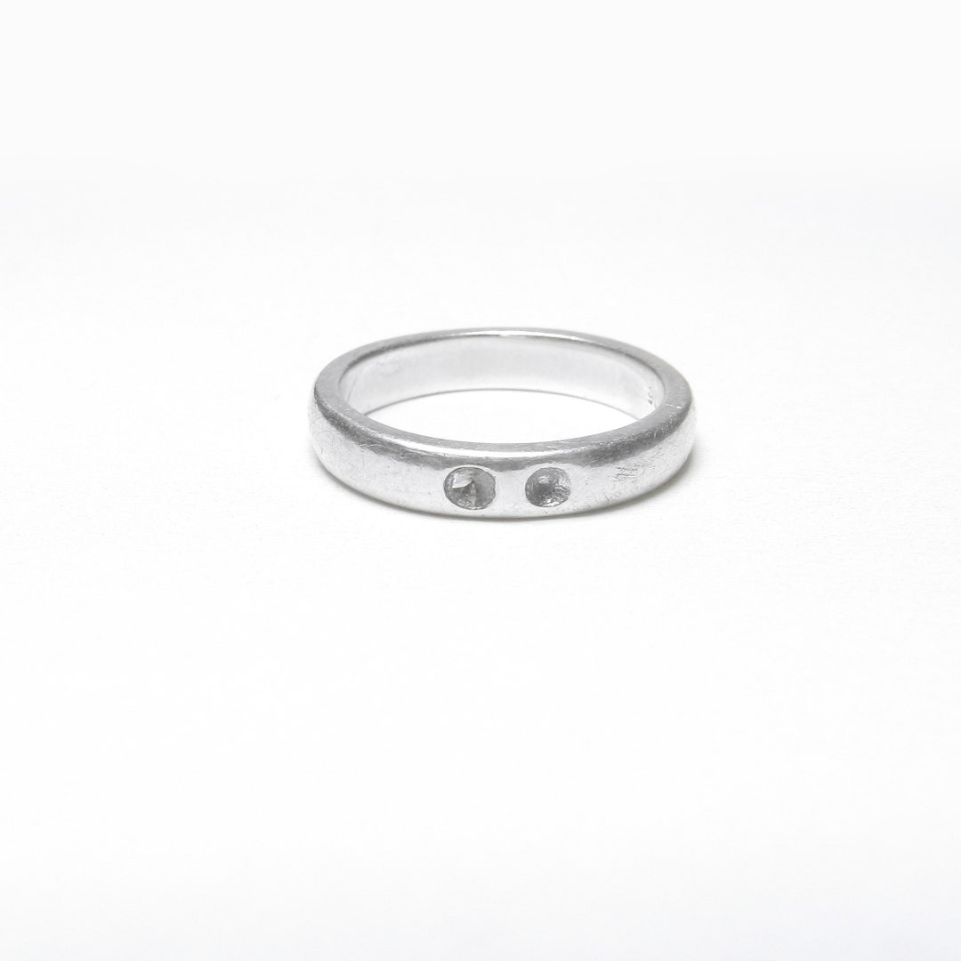 Sterling Silver Colon Symbol Divide Band Style Ring Vintage - Etsy