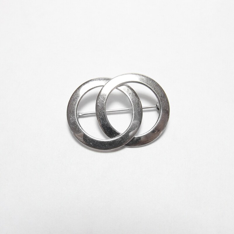 Small Silver Brooch - Etsy