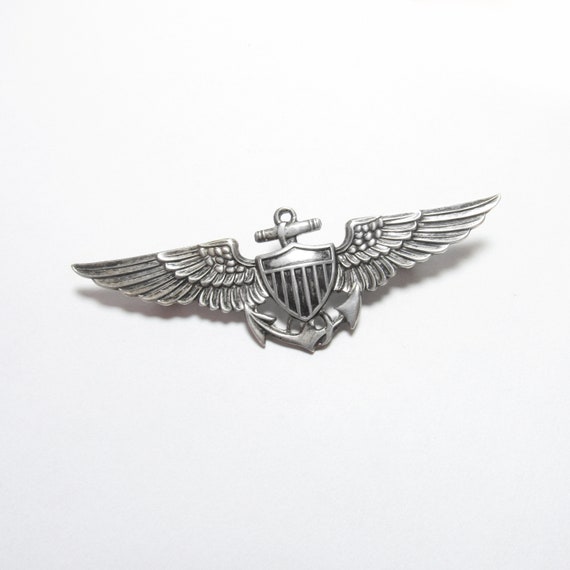 sterling silver naval aviator - Gem