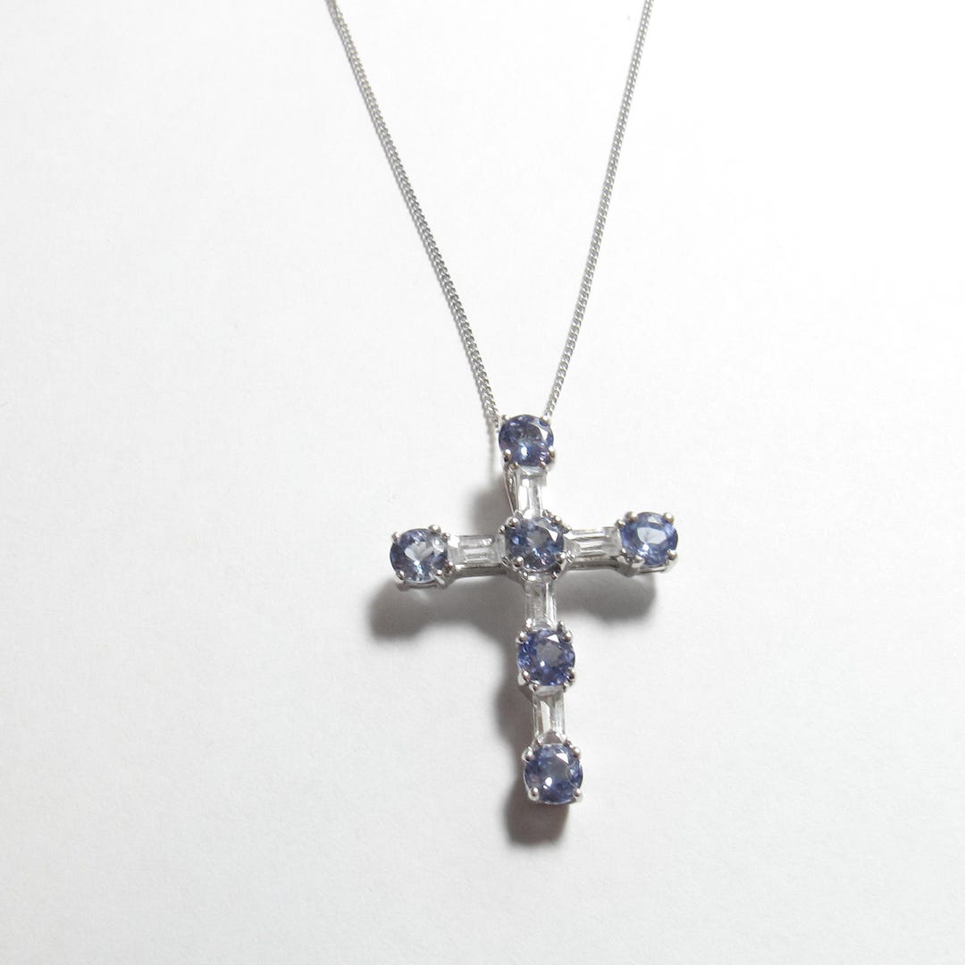 CHUCK CLEMENCY Sterling Silver Natural Indigo Purple Tanzanite and ...