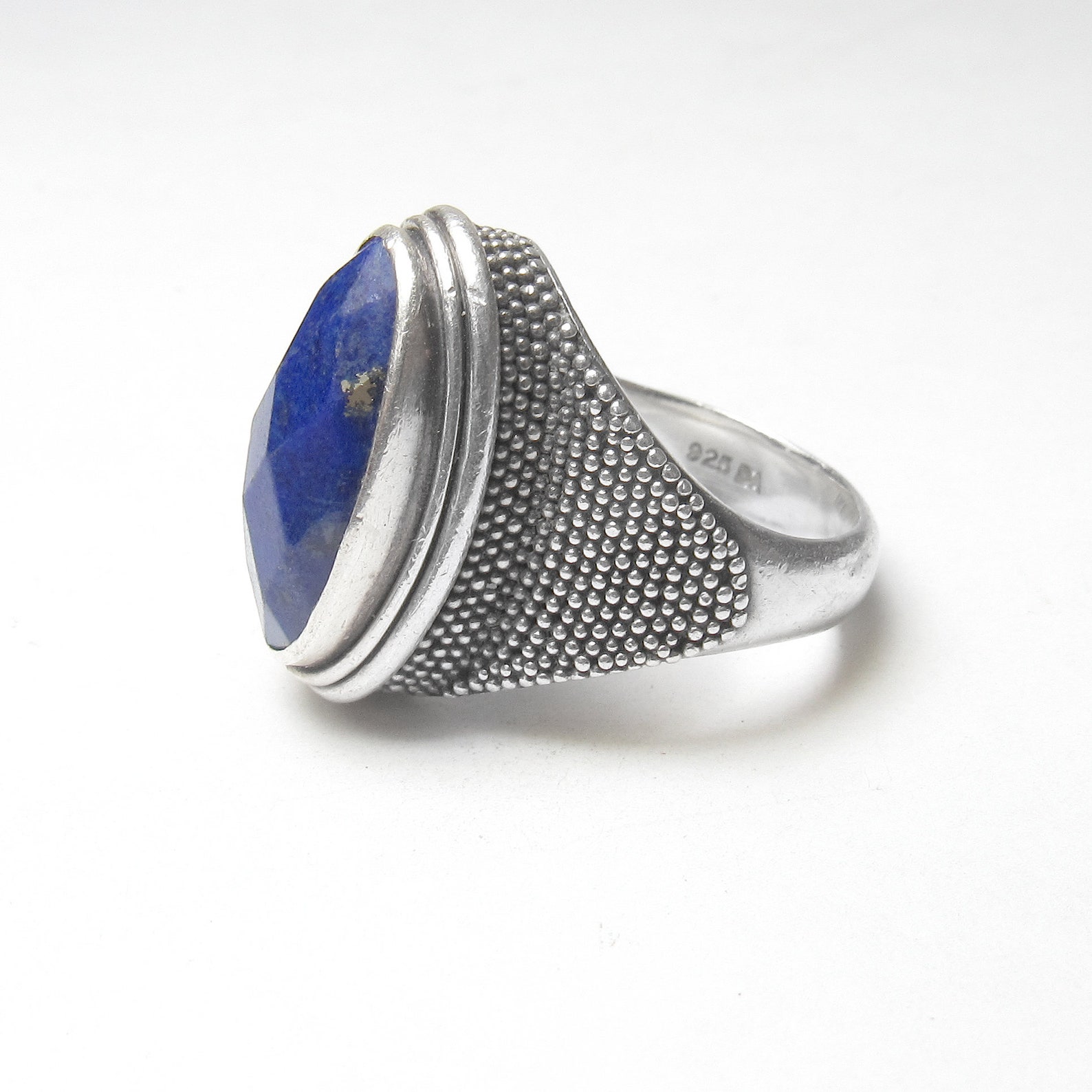 SUARTI BA Sterling Silver 6.00 Ct Natural Oval Royal Blue Lapis ...