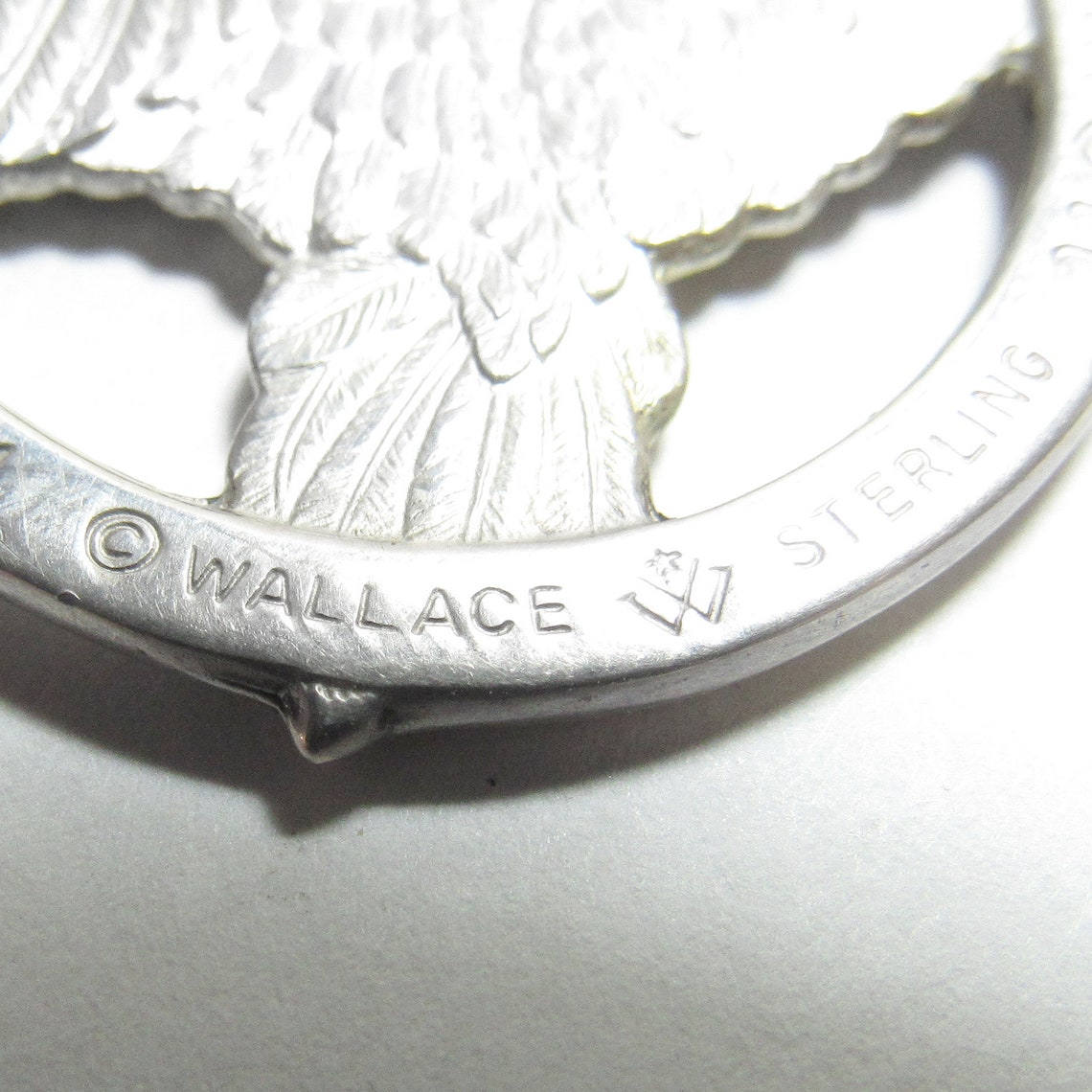 Large WALLACE Sterling Silver Love Doves "peace on Earth" Ornament ...