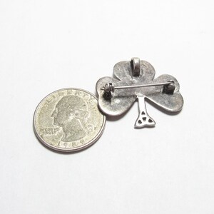 QUANTUM Sterling Silver Celtic Trinity Knot Three Leaf Clover Brooch or ...