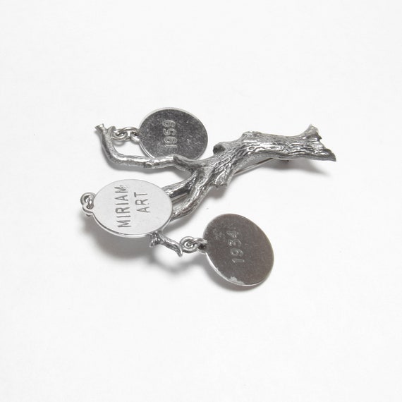 DANECRAFT Sterling Silver Detailed Family Tree Brooch… - Gem