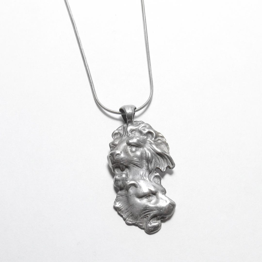 YOLANDA V ACREE Designs Sterling Silver Male and Female Lion Pendant ...