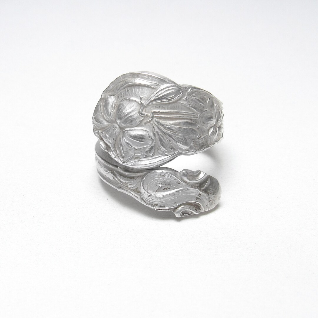 GORHAM Sterling Silver Flower Design Spoon Ring 1940's Vintage - Etsy