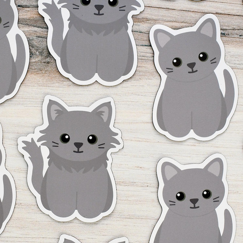 Gray Cats Magnet - Etsy