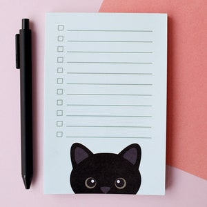 Cat Notepads Set of 4, Cute Cat Stationery Set, Notepad for Teacher ...