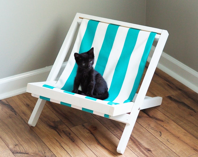 MODERN CAT BED Sling Beach Chair Cat Hammock for Beach House - Etsy